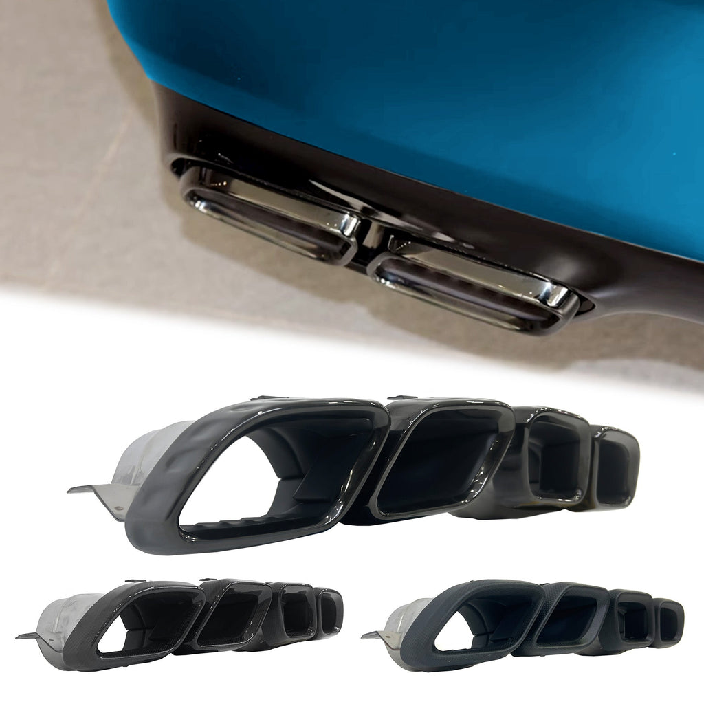 Auspuffblenden Auspuff Endrohr für Mercedes Benz C Klasse W205 C63 C63s AMG ab19 et262– autunik-de