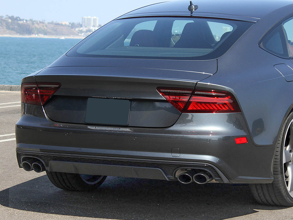 Autunik.de - Auspuffblenden Endrohre Schwarz für AUDI A6 4G C7 A7 4G ...