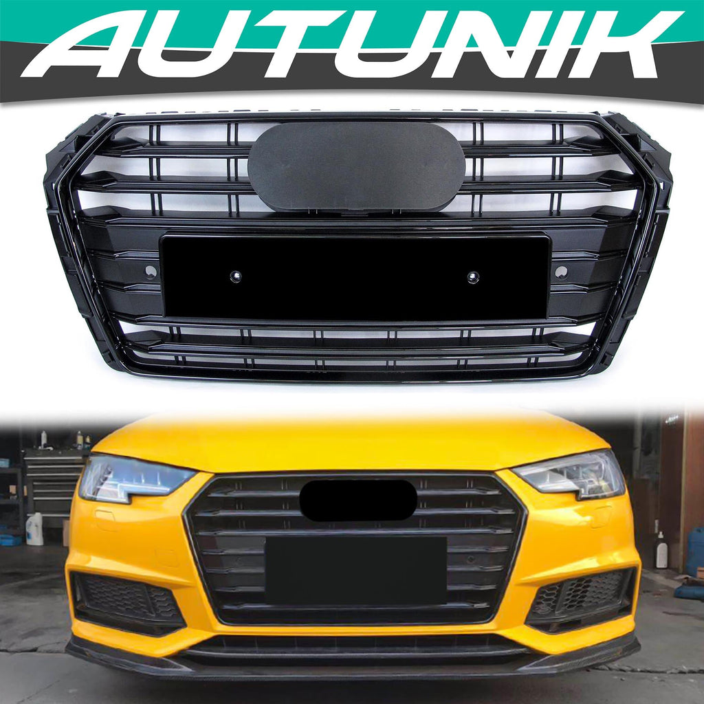 Autunik.de - Frontgrill Grill Schwarz RS4 Style für Audi A4 S4 B9 Limo ...